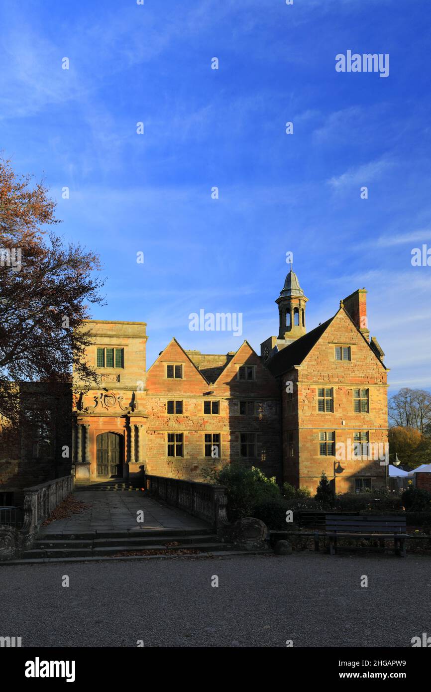 Autumn view of the ruins of Rufford Abbey near Ollerton town ...