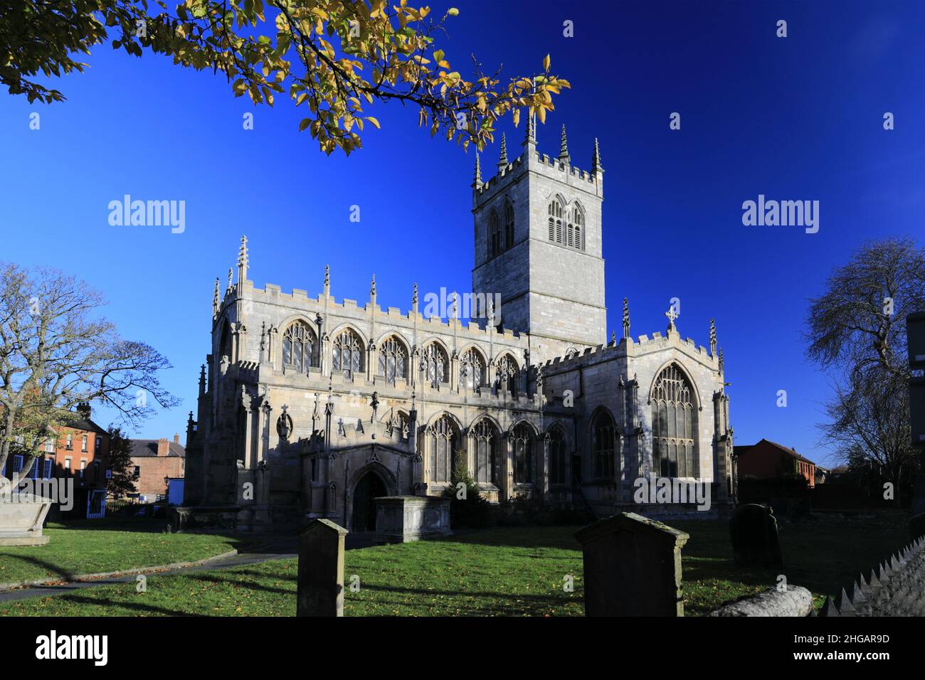 St Swithuns church, Retford town, Nottinghamshire, England, UK Stock ...