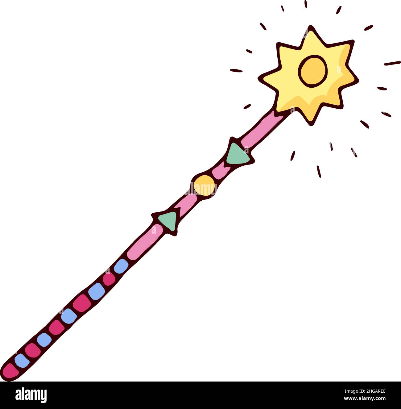 Fairy wand cartoon hi-res stock photography and images - Alamy