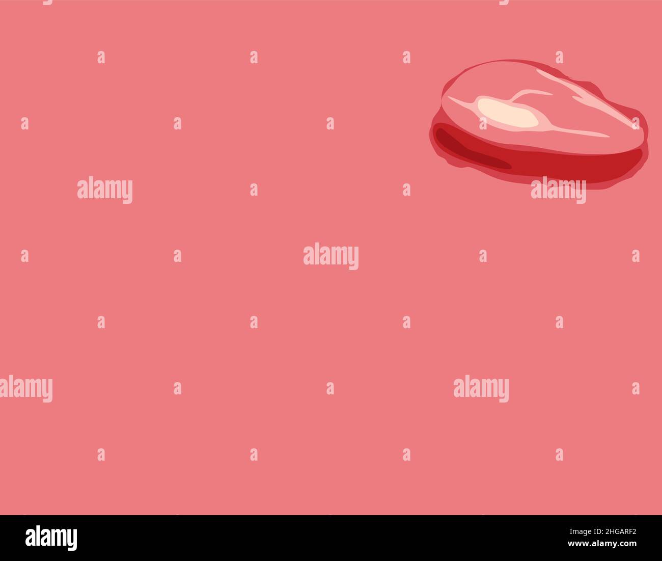 Meat pattern seamless hand drawing sketch. background Piece of pork or ...