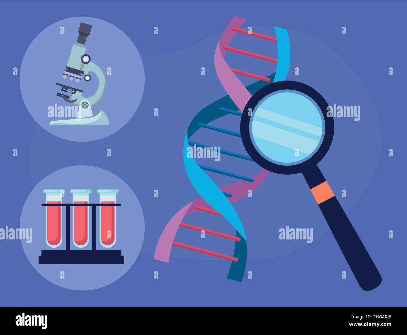 dna and laboratory icons Stock Vector Image & Art - Alamy