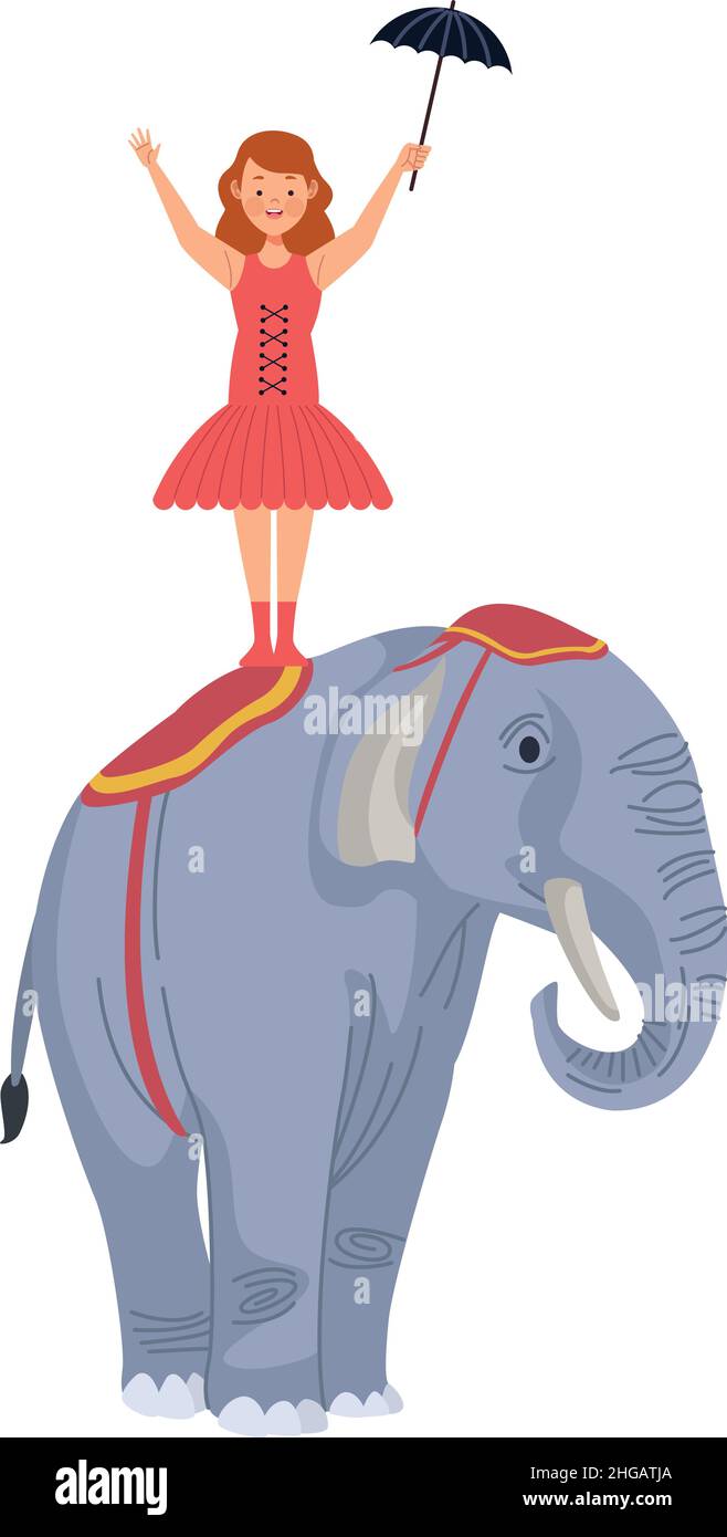 ballet dancer in elephant Stock Vector Image & Art - Alamy