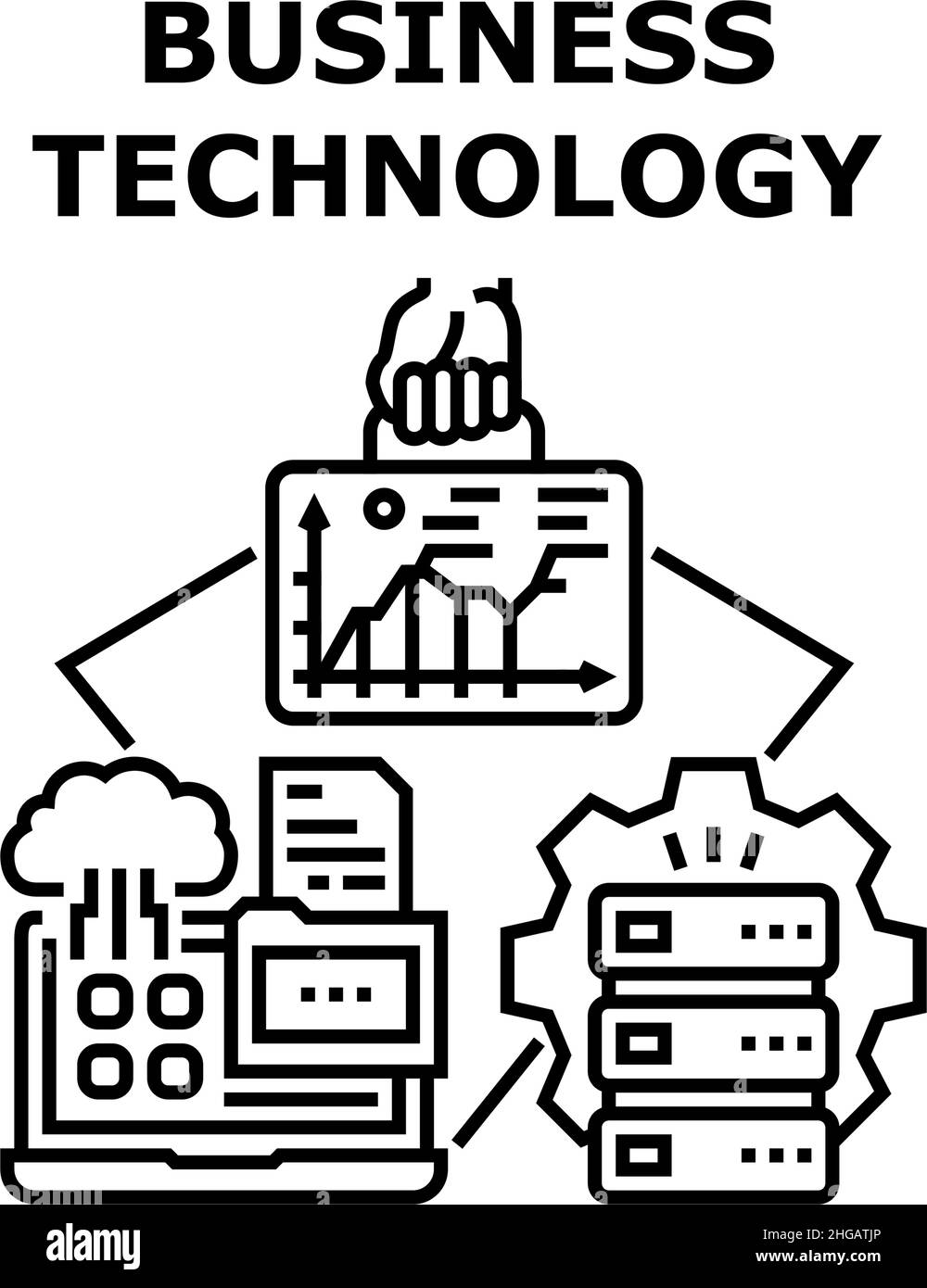 Business Technology icon vector illustration Stock Vector Image & Art ...