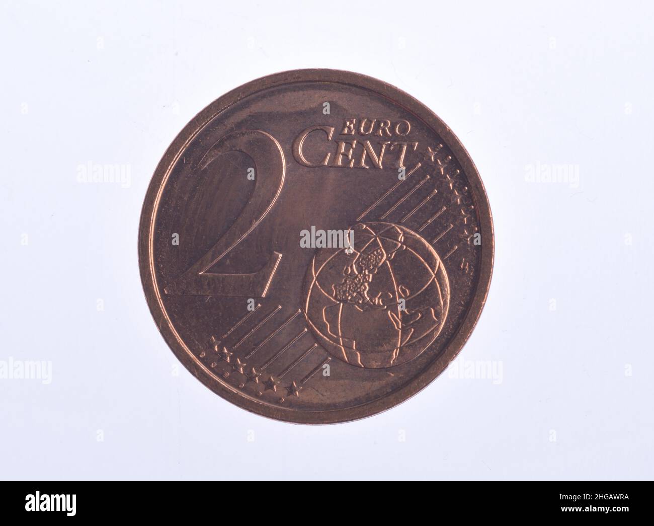 Coin, 2 cent Stock Photo - Alamy