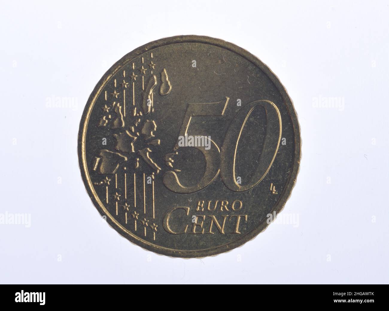 Coin, 50 cent Stock Photo - Alamy