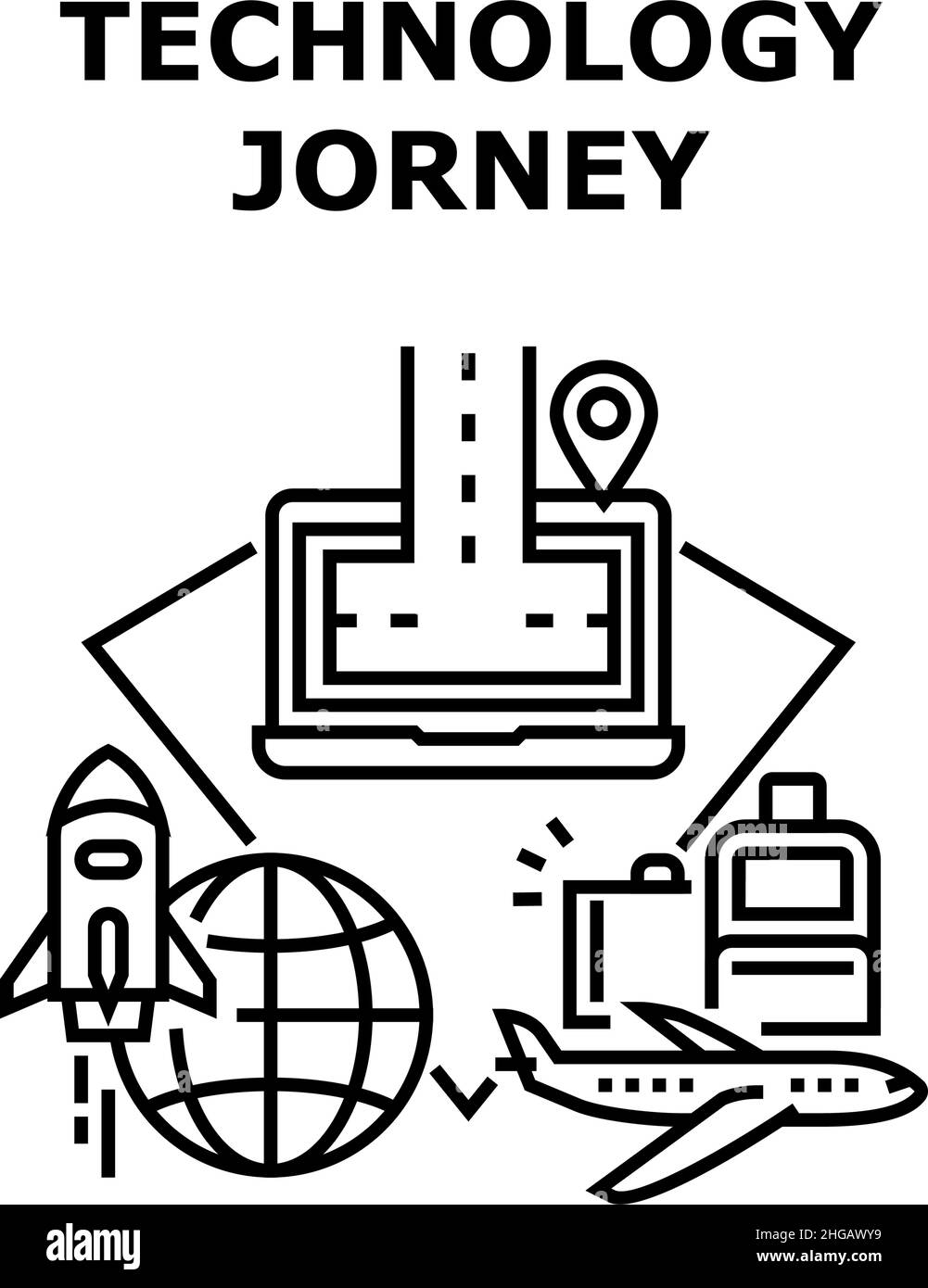 Jorney map Black and White Stock Photos & Images - Alamy