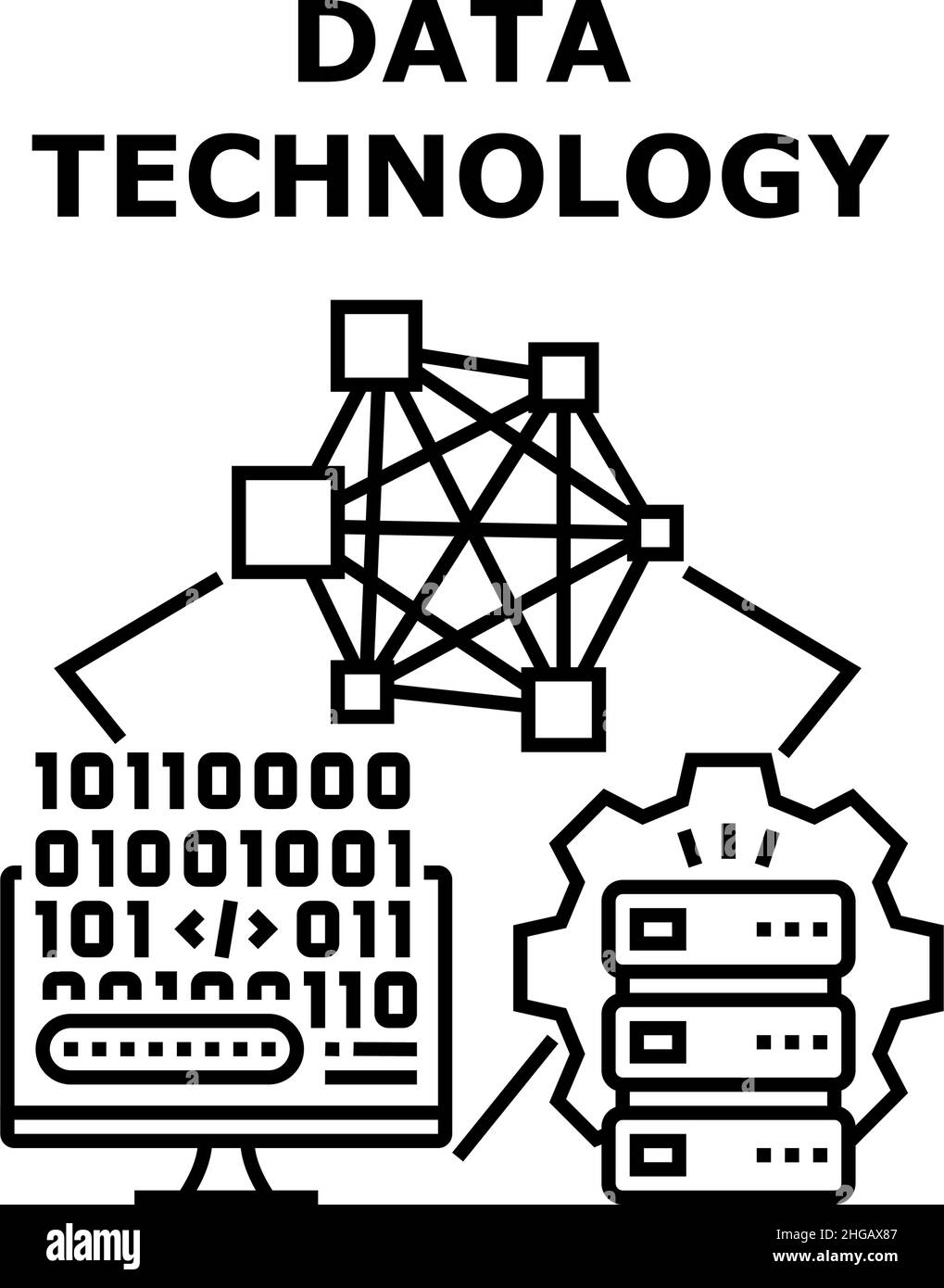 Data Technology icon vector illustration Stock Vector Image & Art - Alamy