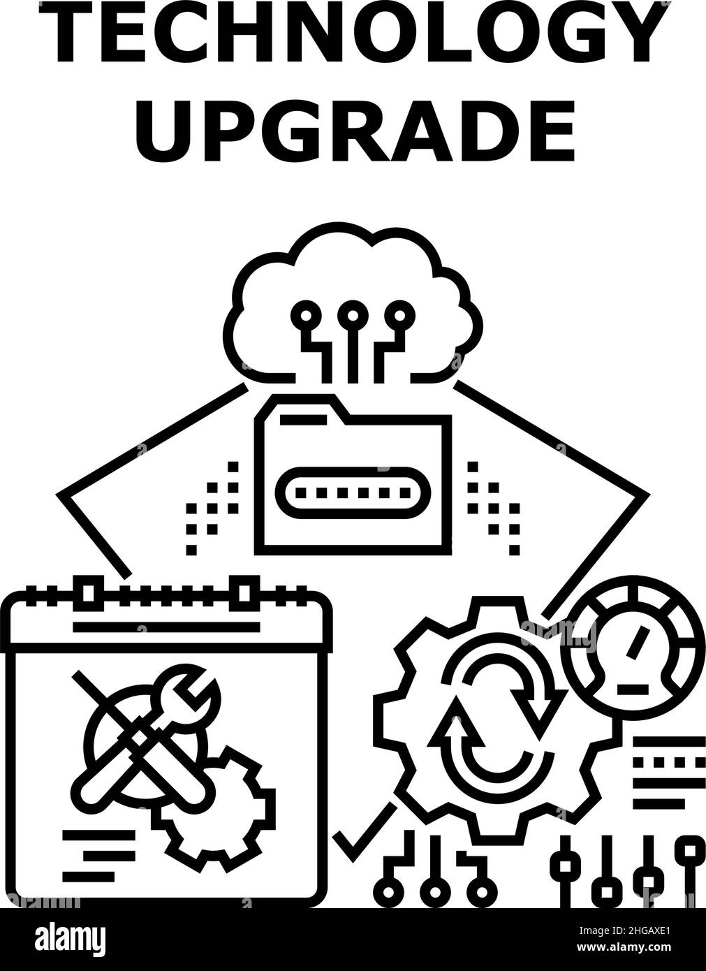 Technology upgrade icon vector illustration Stock Vector Image & Art ...