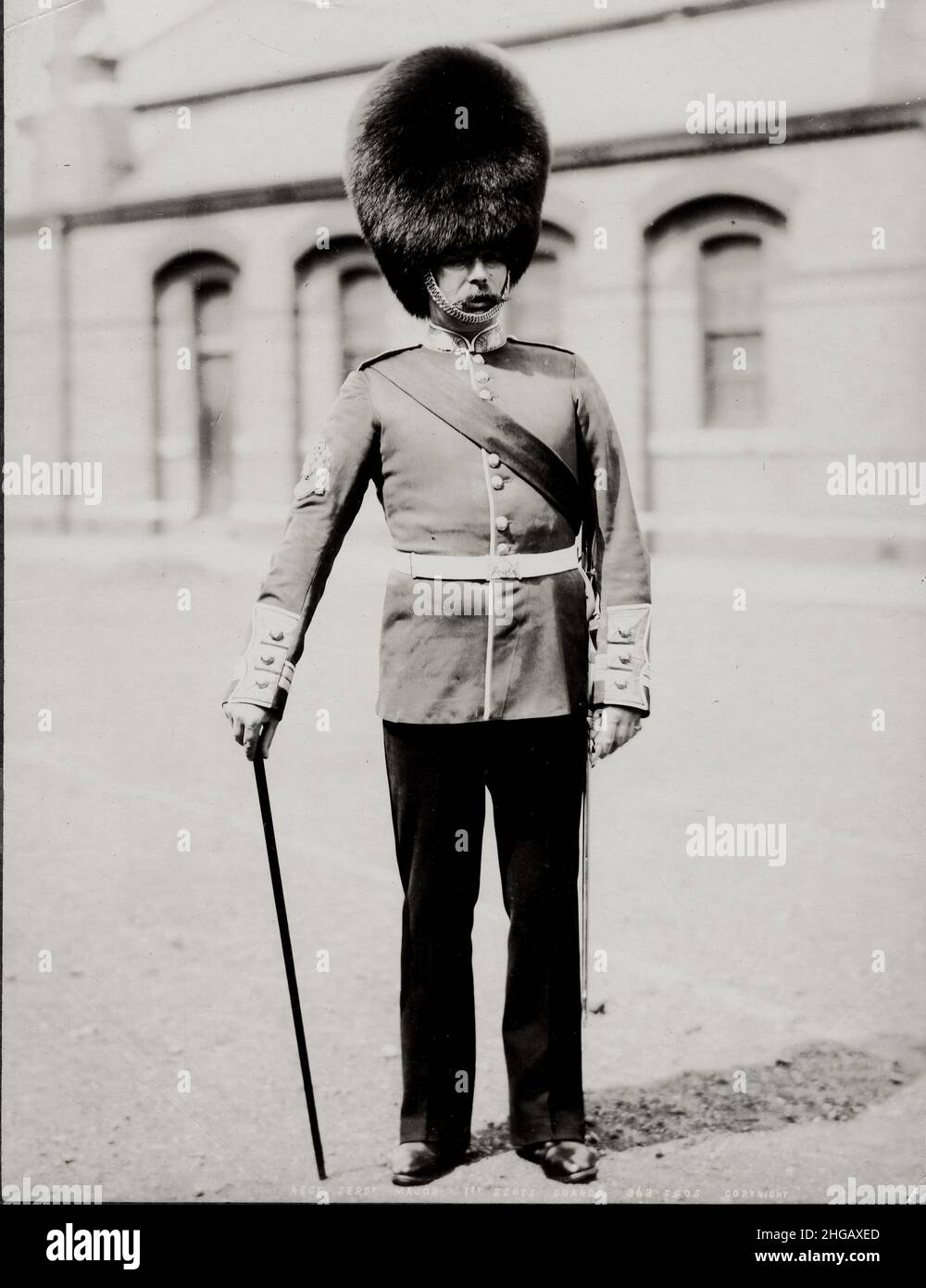 Vintage late 19th century photograph: 1890's British Army Regiment ...