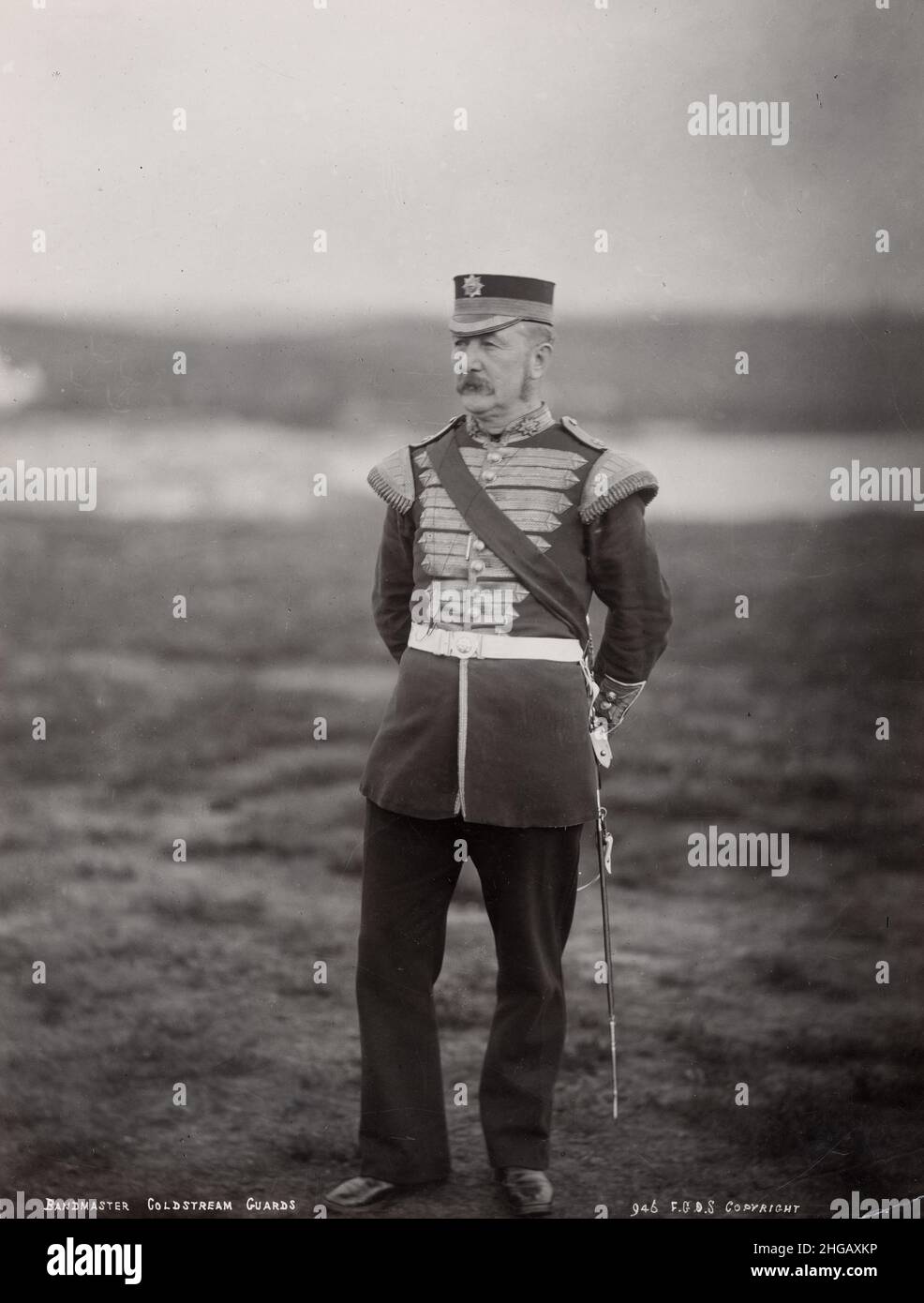 Vintage late 19th century photograph: 1890's British Army Regiment ...