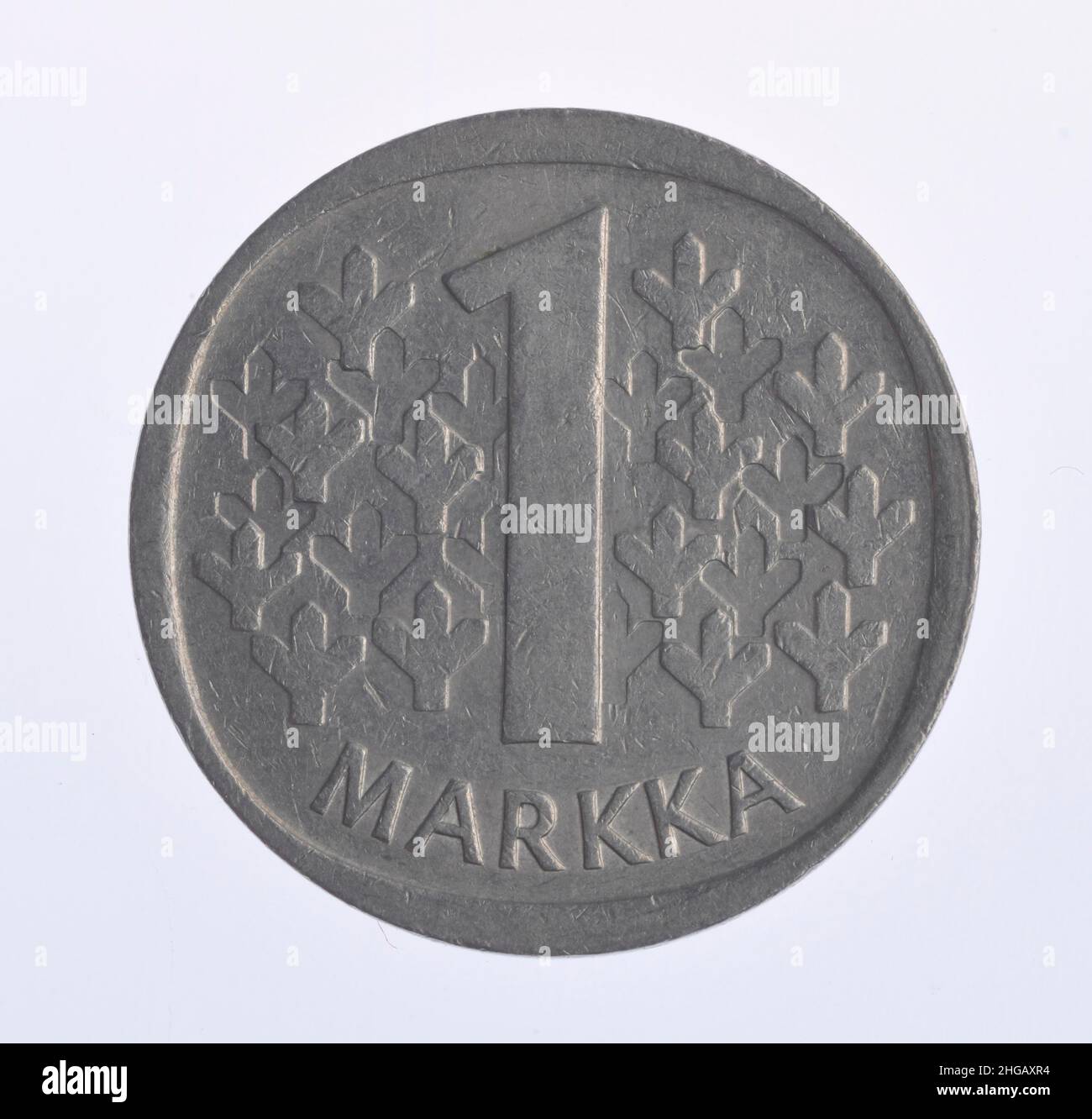 Coin, 1 Markka, Finland Stock Photo - Alamy