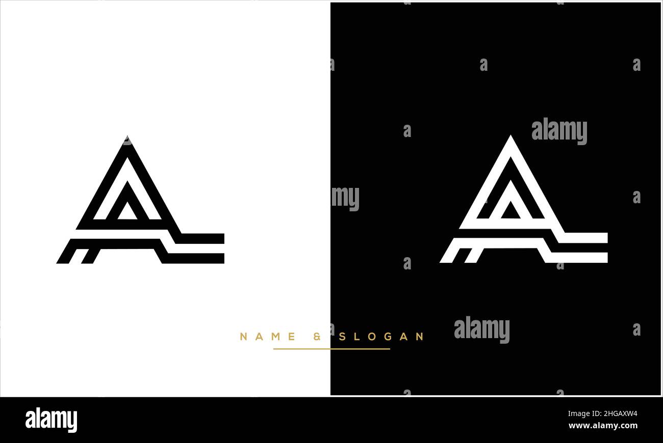 LA, AL Abstract Letters Logo MONOGRAM Stock Vector Image & Art - Alamy