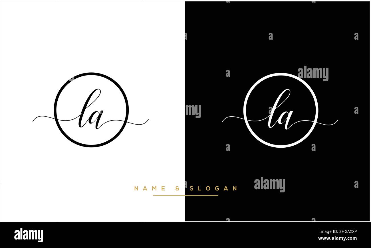 LA, AL Abstract Letters Logo MONOGRAM Stock Vector Image & Art - Alamy