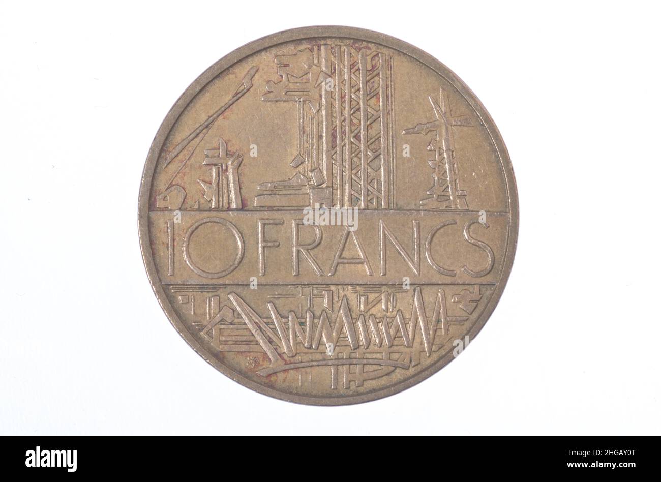 Coin, 10 Francs, France Stock Photo - Alamy