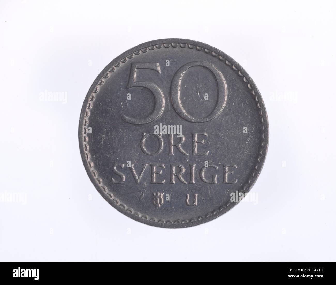 Coin, 50 oere, Sweden Stock Photo - Alamy