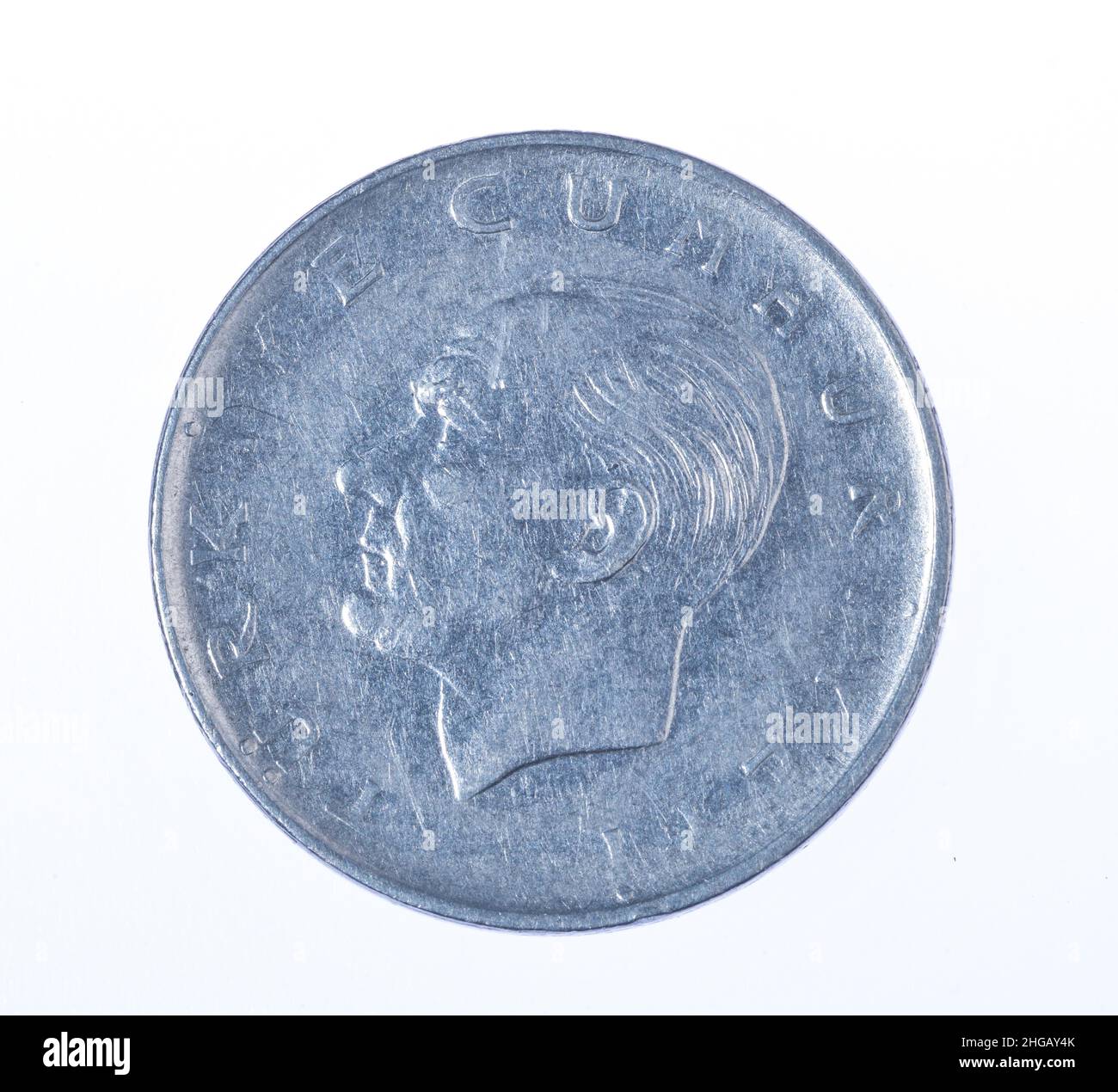 Coin, 1 lira, Turkey Stock Photo - Alamy