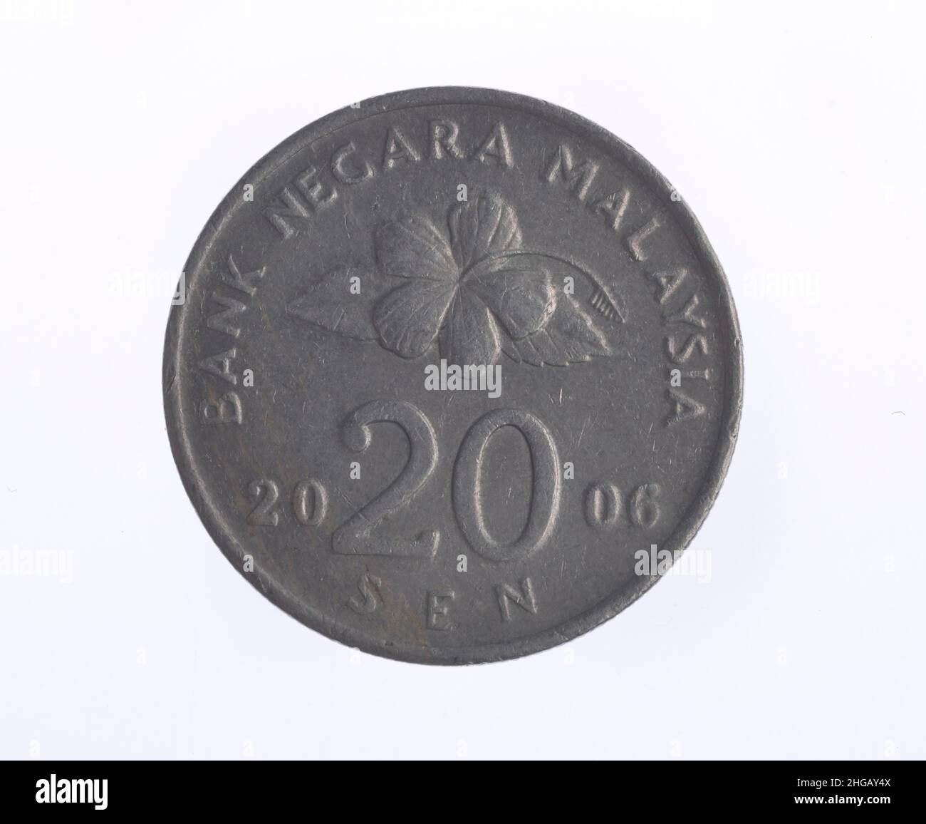 Coin, 20 Sen, Malaysia Stock Photo - Alamy