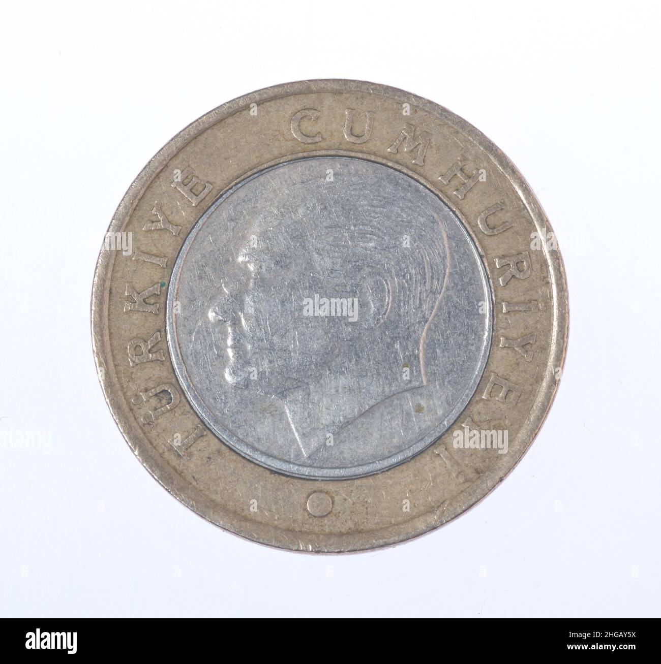 Coin, 1 lira, Turkey Stock Photo - Alamy