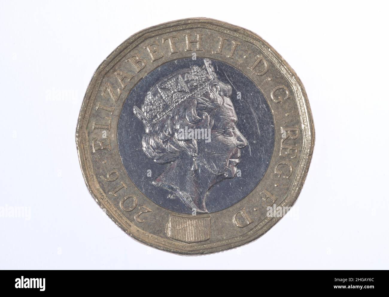 Coin, 1 Pound, United Kingdom Stock Photo - Alamy
