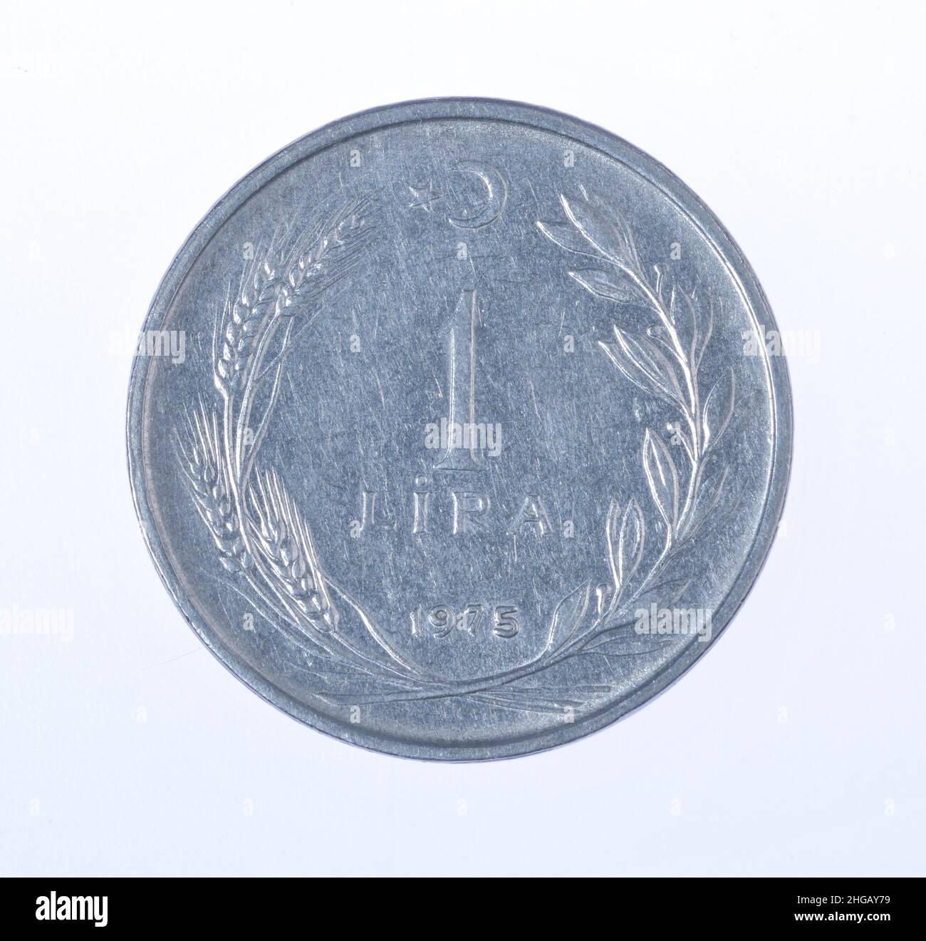 Coin, 1 lira, Turkey Stock Photo - Alamy