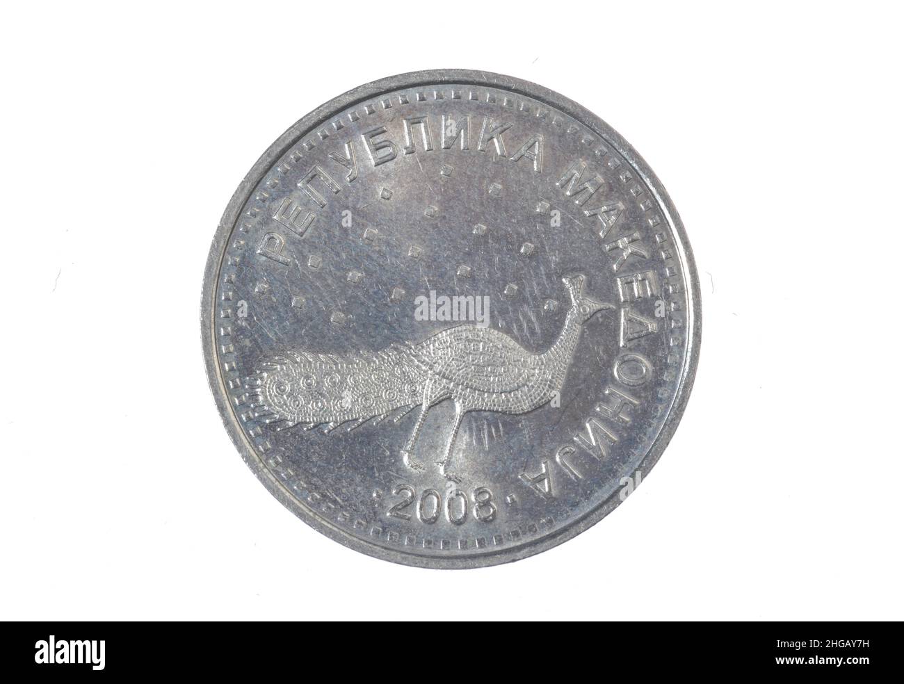 Coin, 10 Denari, Macedonia Stock Photo - Alamy