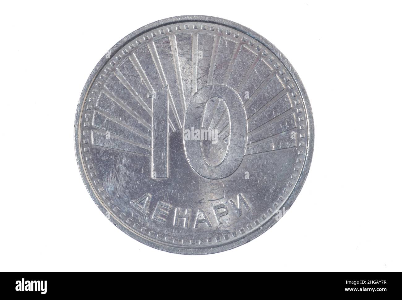 Coin, 10 Denari, Macedonia Stock Photo - Alamy