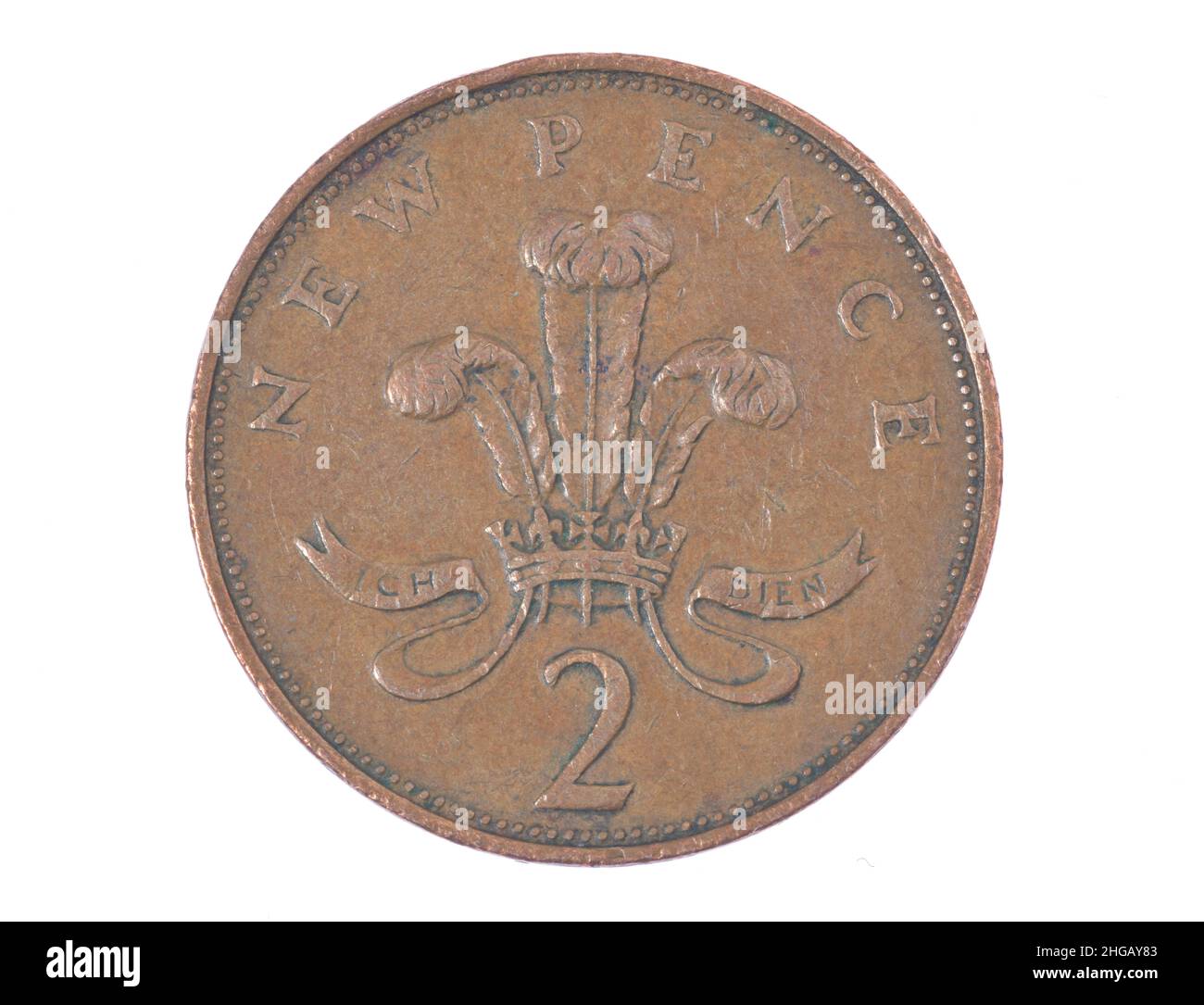 British 2 pence coin Cut Out Stock Images & Pictures - Alamy