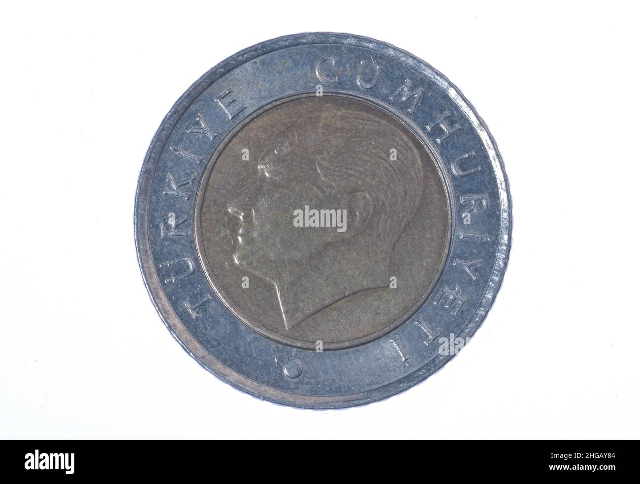 Coin, 50 kurus, Turkey Stock Photo - Alamy