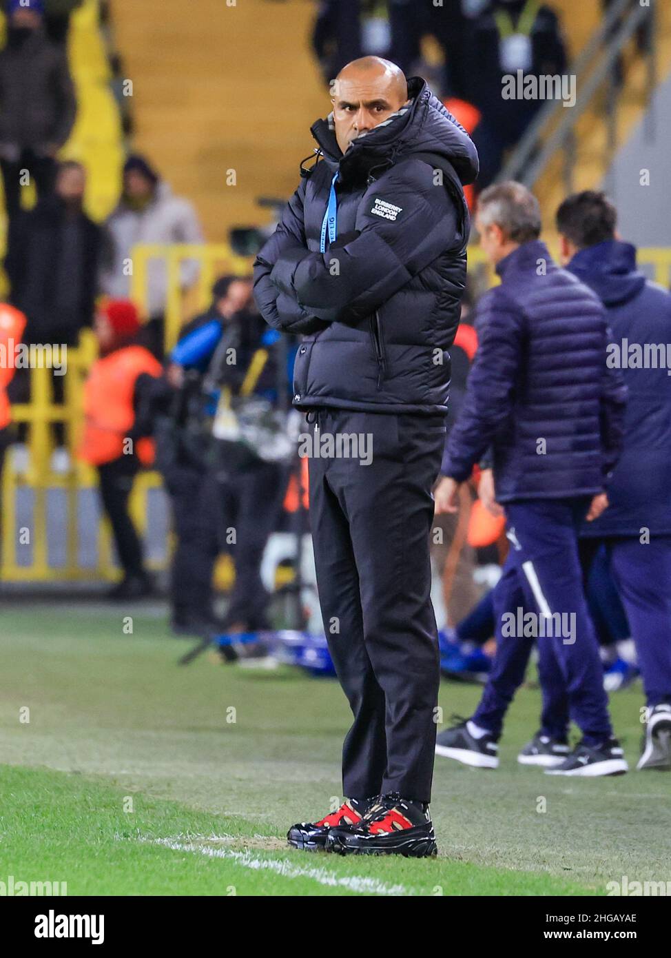 ISTANBUL, TURKEY - JANUARY 19: coach Mert Nobre of Altay SK during the ...