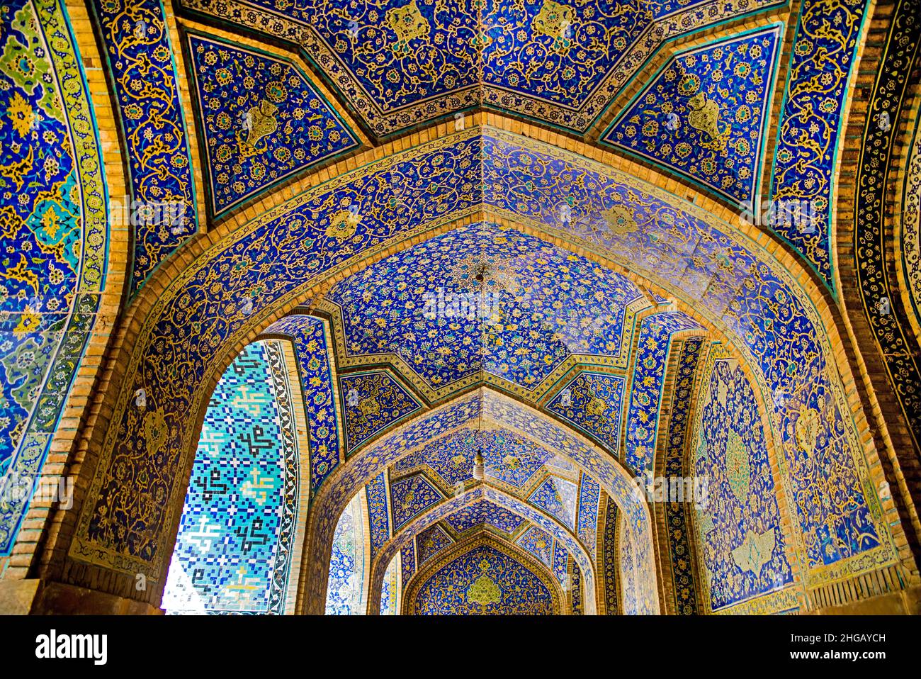 Dome Walkways, Masjid-e Imam Mosque, Isfahan, Isfahan, Iran Stock Photo ...