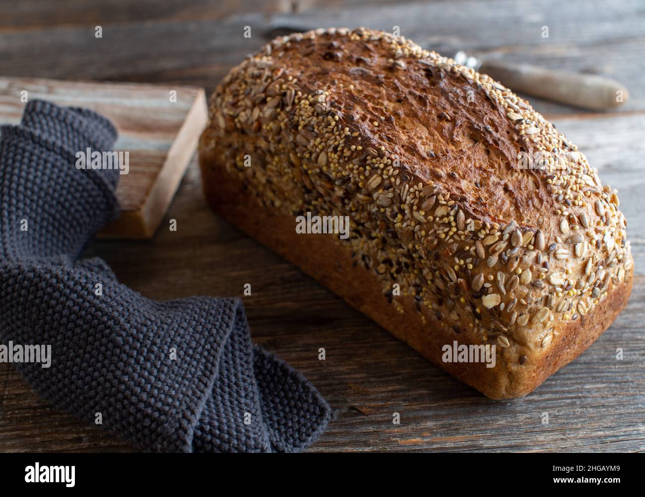 Loaf of bread with seed from a german bakery Stock Photo - Alamy