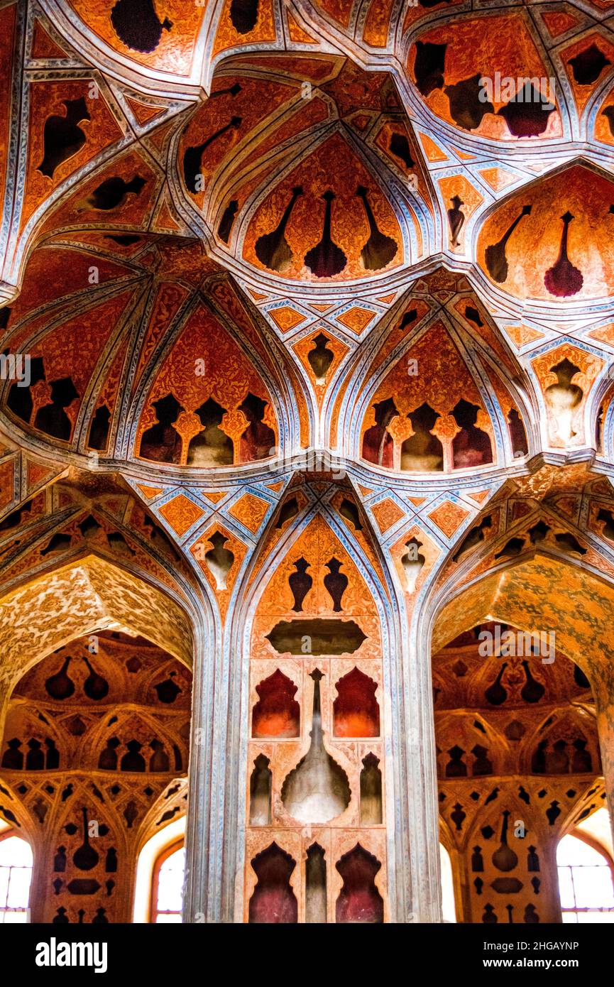 Music Room, Ali Qapu Palace, Isfahan, Isfahan, Iran Stock Photo - Alamy