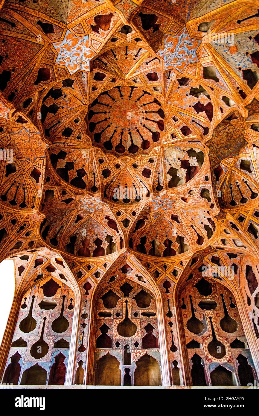 Music Room, Ali Qapu Palace, Isfahan, Isfahan, Iran Stock Photo - Alamy