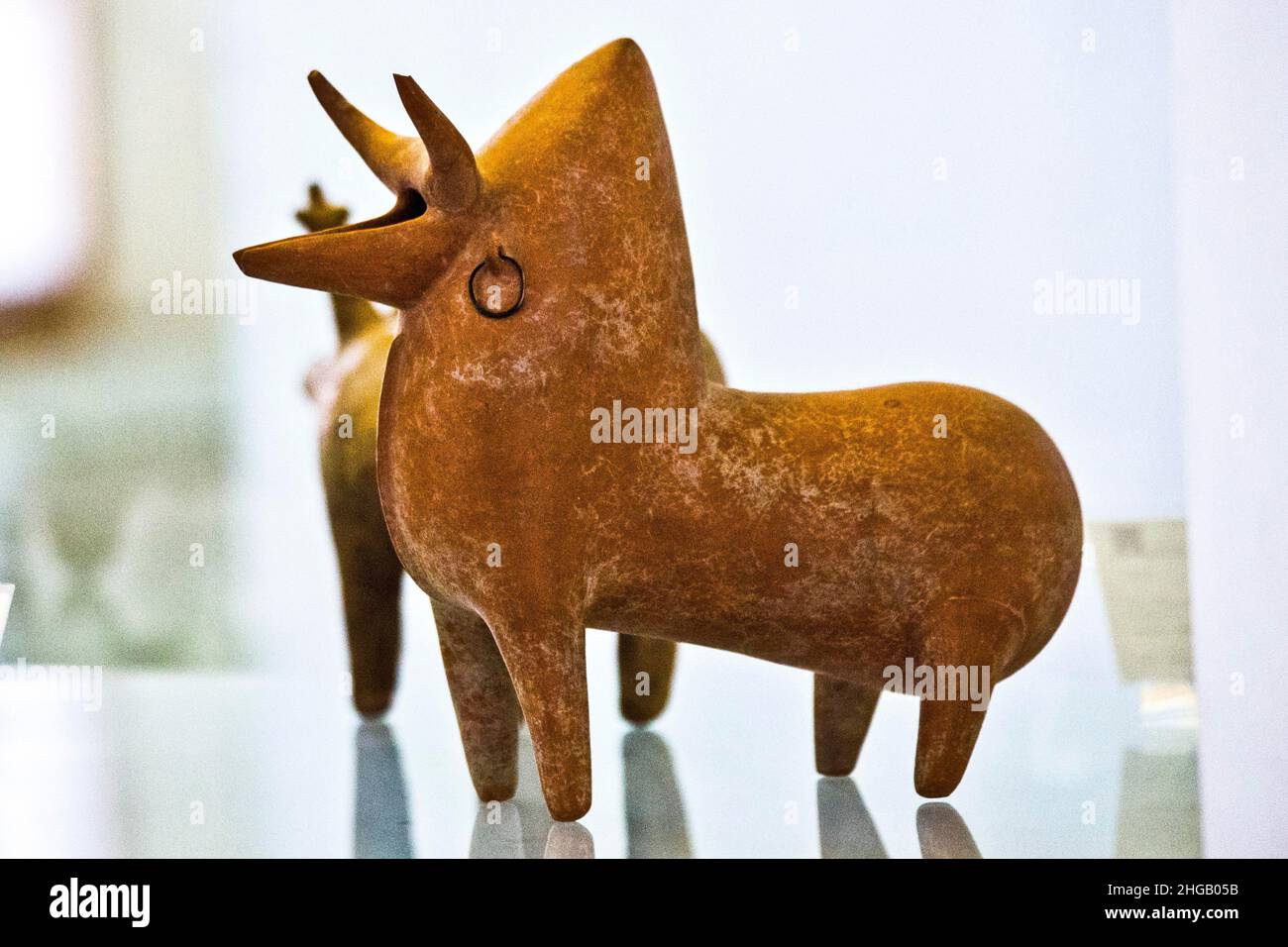Ceramic bull, National Museum, Tehran, Tehran, Iran Stock Photo - Alamy