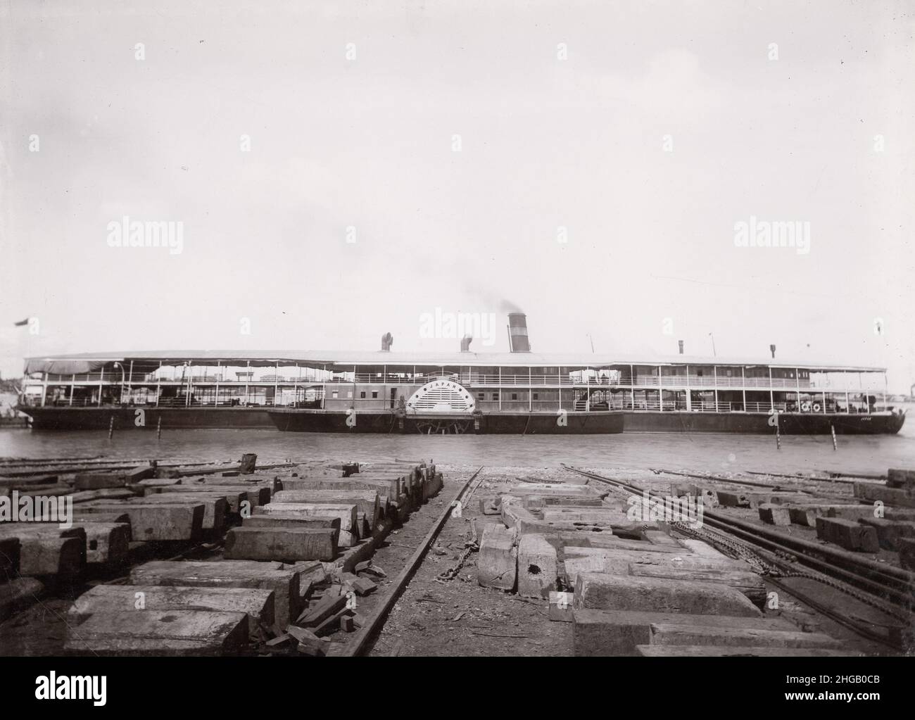 Vintage early 20th century photograph: Shipbuilding, ship building ...