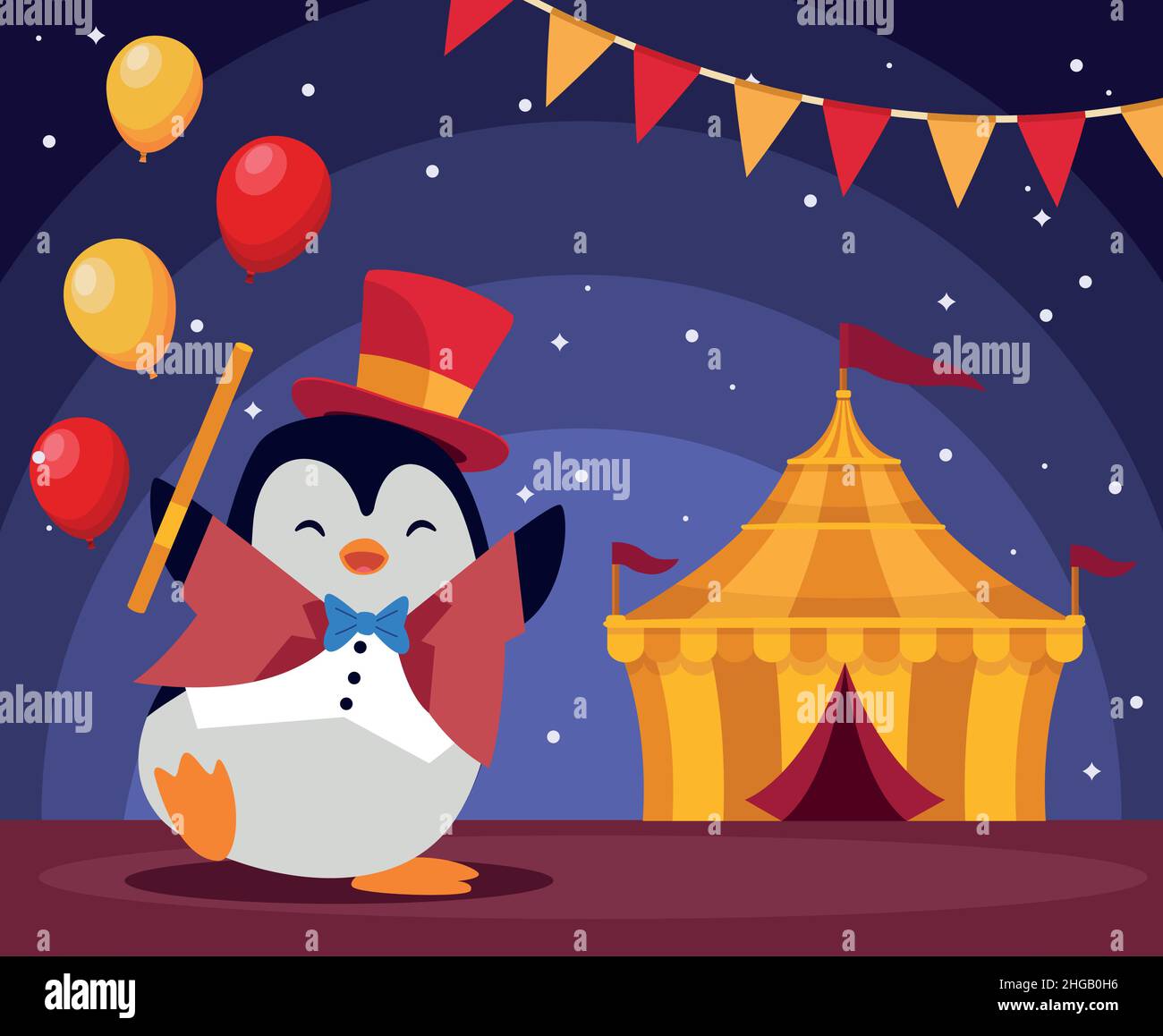 Penguin balloons Stock Vector Images - Alamy