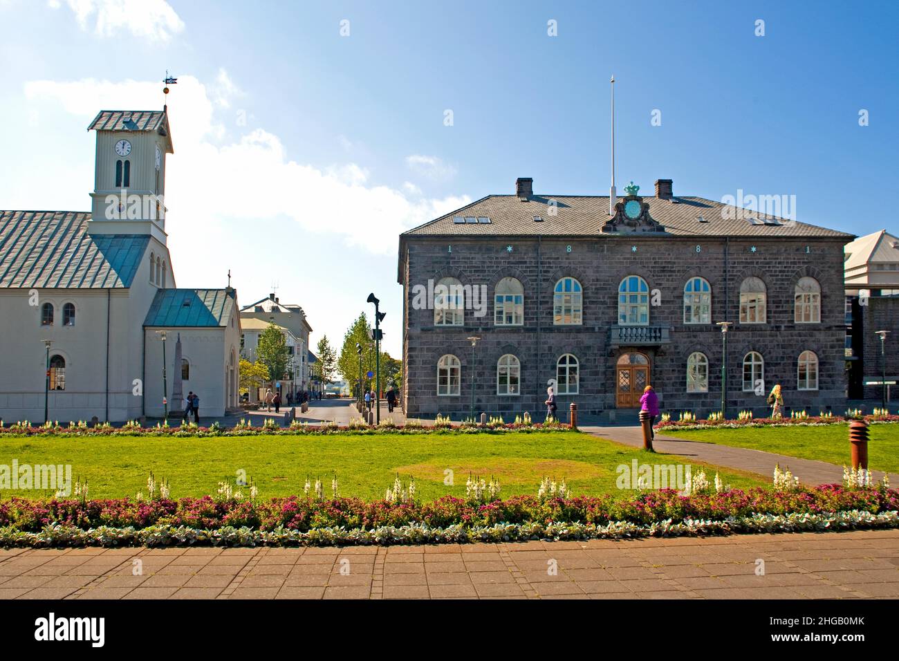 Parliament Building, Old Town, Reykjavik, Iceland Stock Photo - Alamy