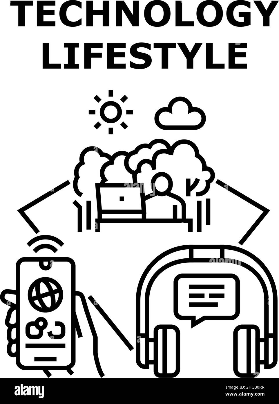 Technology lifestyle icon vector illustration Stock Vector Image & Art ...