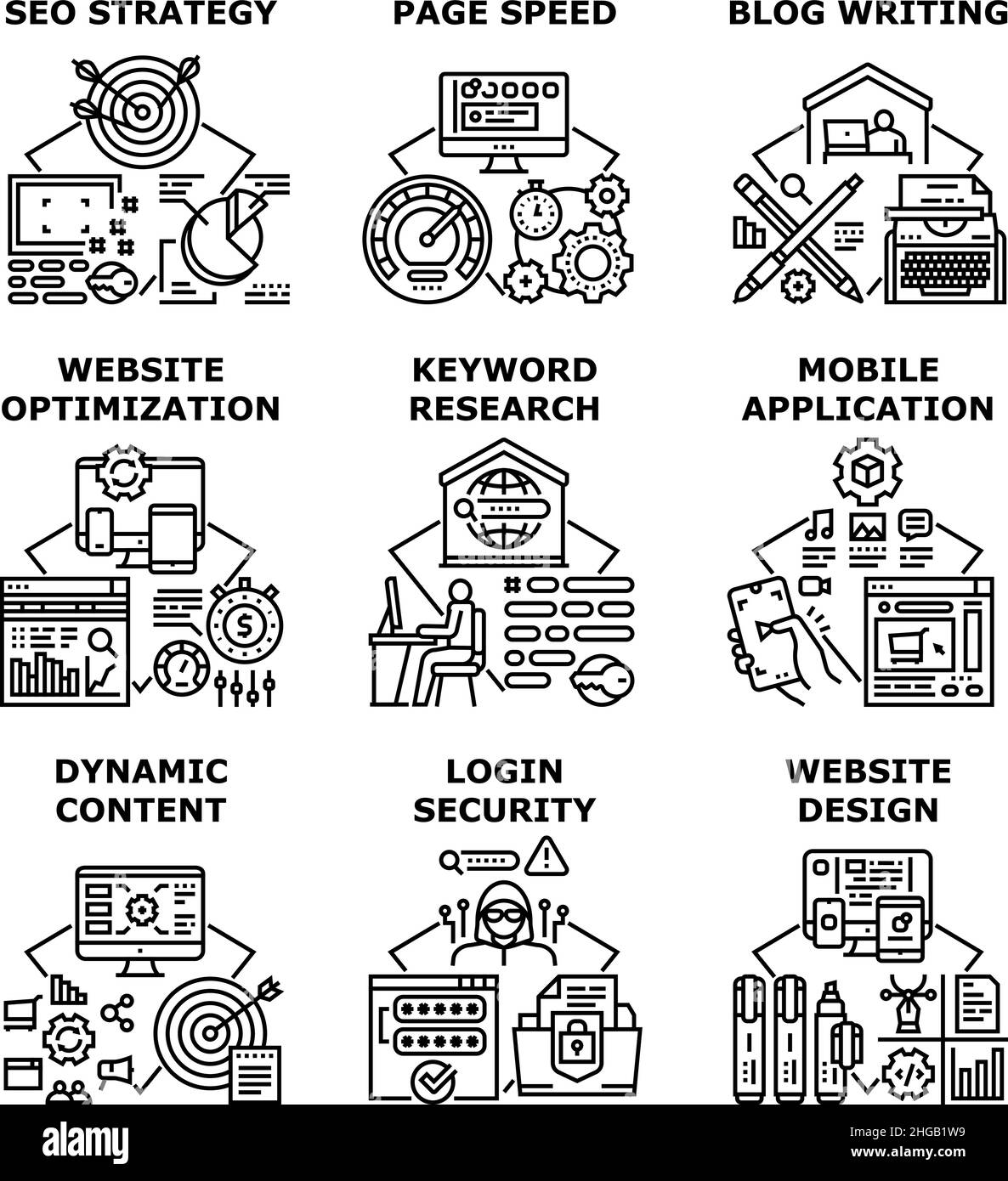Website technology concept icon vector illustration Stock Vector Image ...