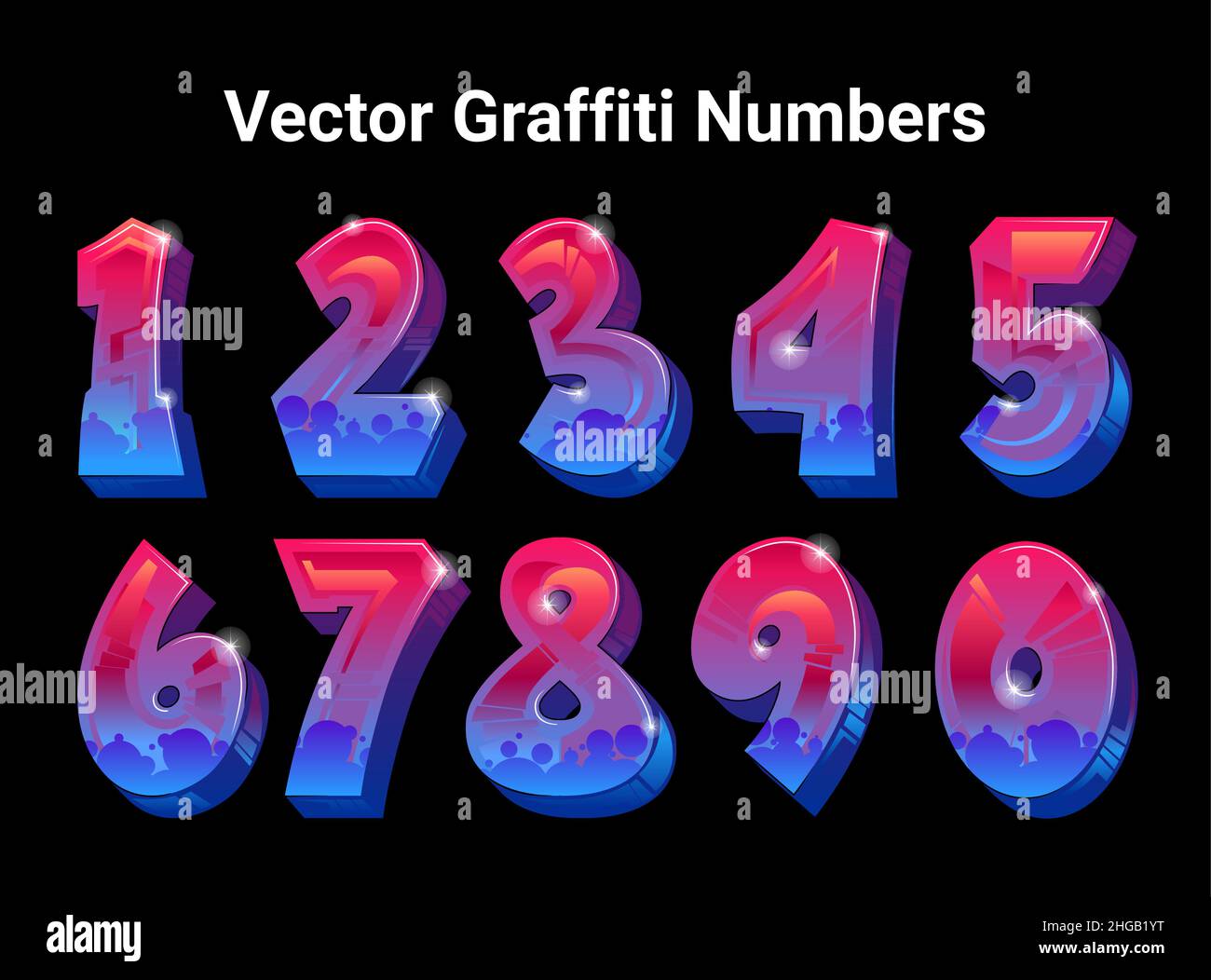 Graffiti Art Numbers