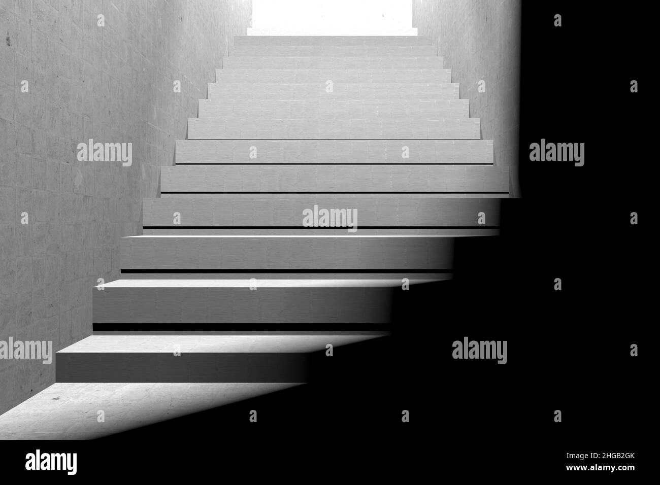 The Concrete staircase. Concrete steps. Concrete building. Concrete 3D ...