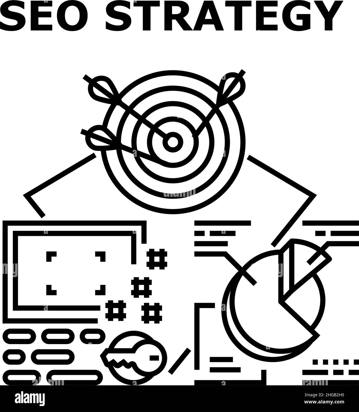 Seo strategy icon vector illustration Stock Vector Image & Art - Alamy