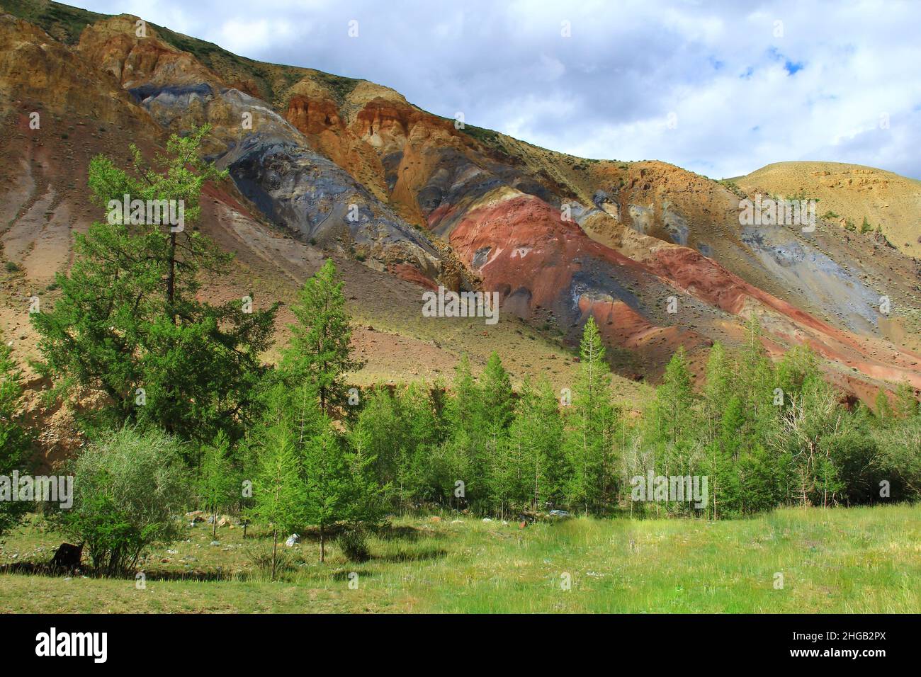 Multi colored altai mountains hi-res stock photography and images - Alamy
