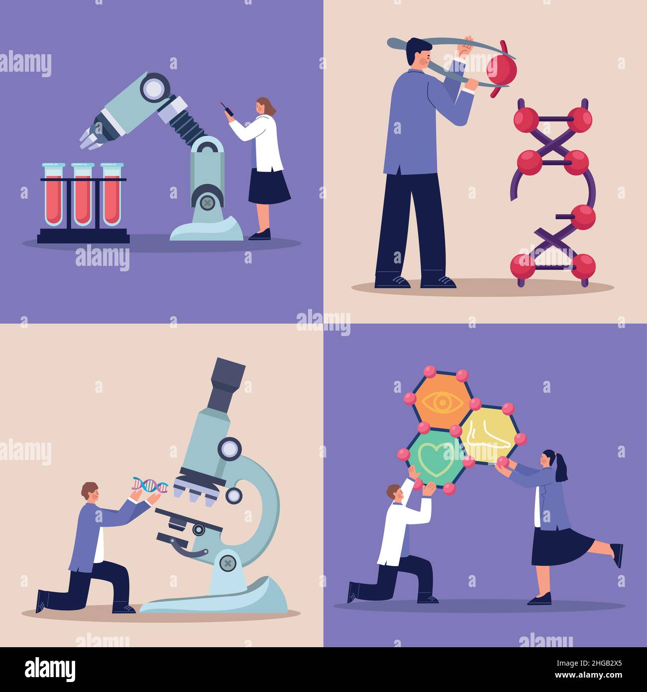 Female scientist robotic hand hi-res stock photography and images - Alamy