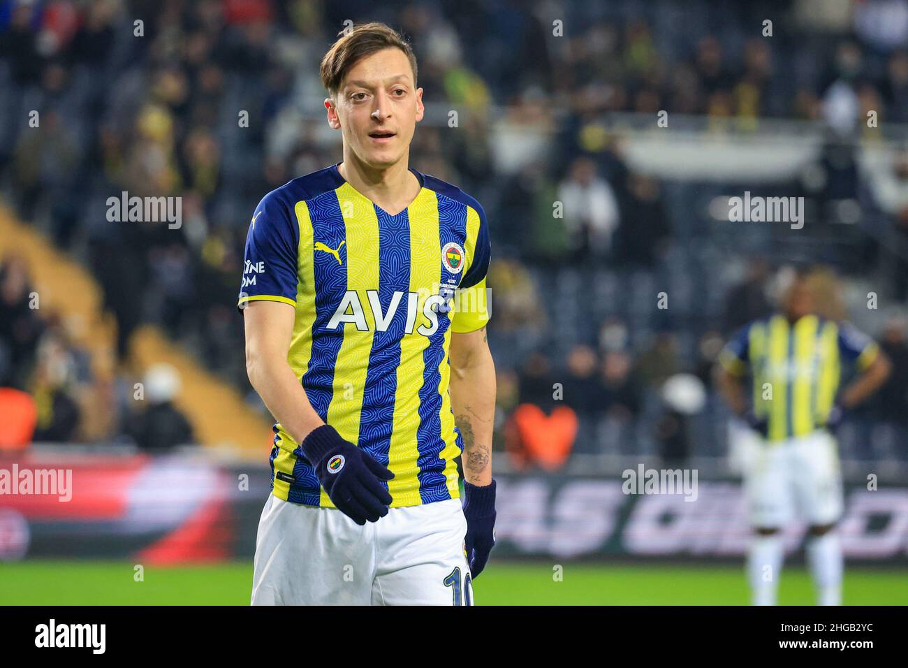 ISTANBUL, TURKEY - JANUARY 19: Mesut Ozil of Fenerbahce SK during the ...