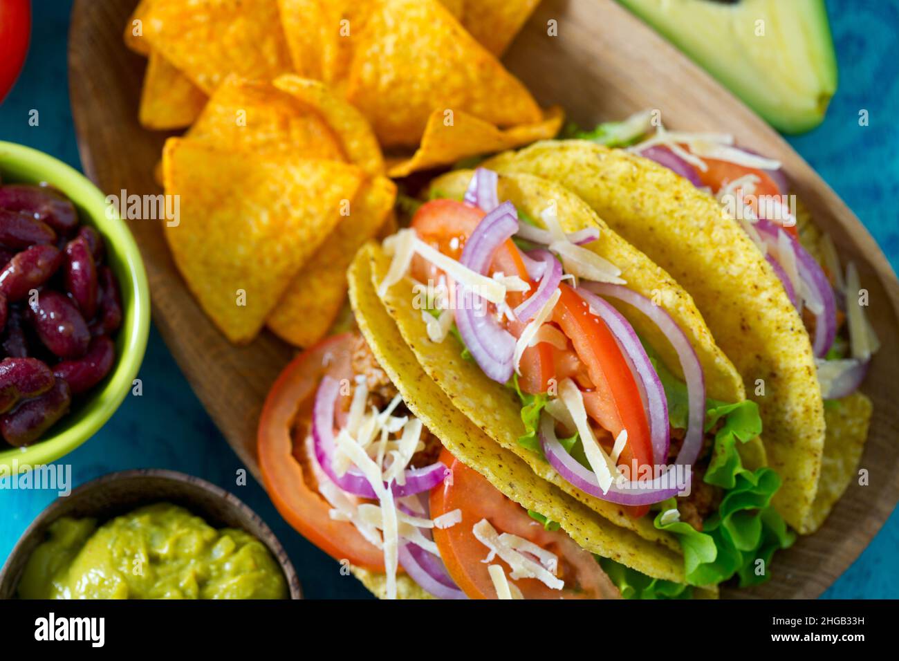plate of tacos Stock Photo - Alamy