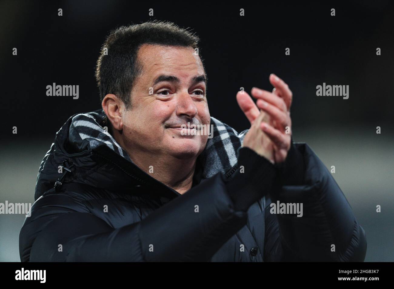 The new Hull City FC owner Acun Ilicali during tonight’s game Stock ...
