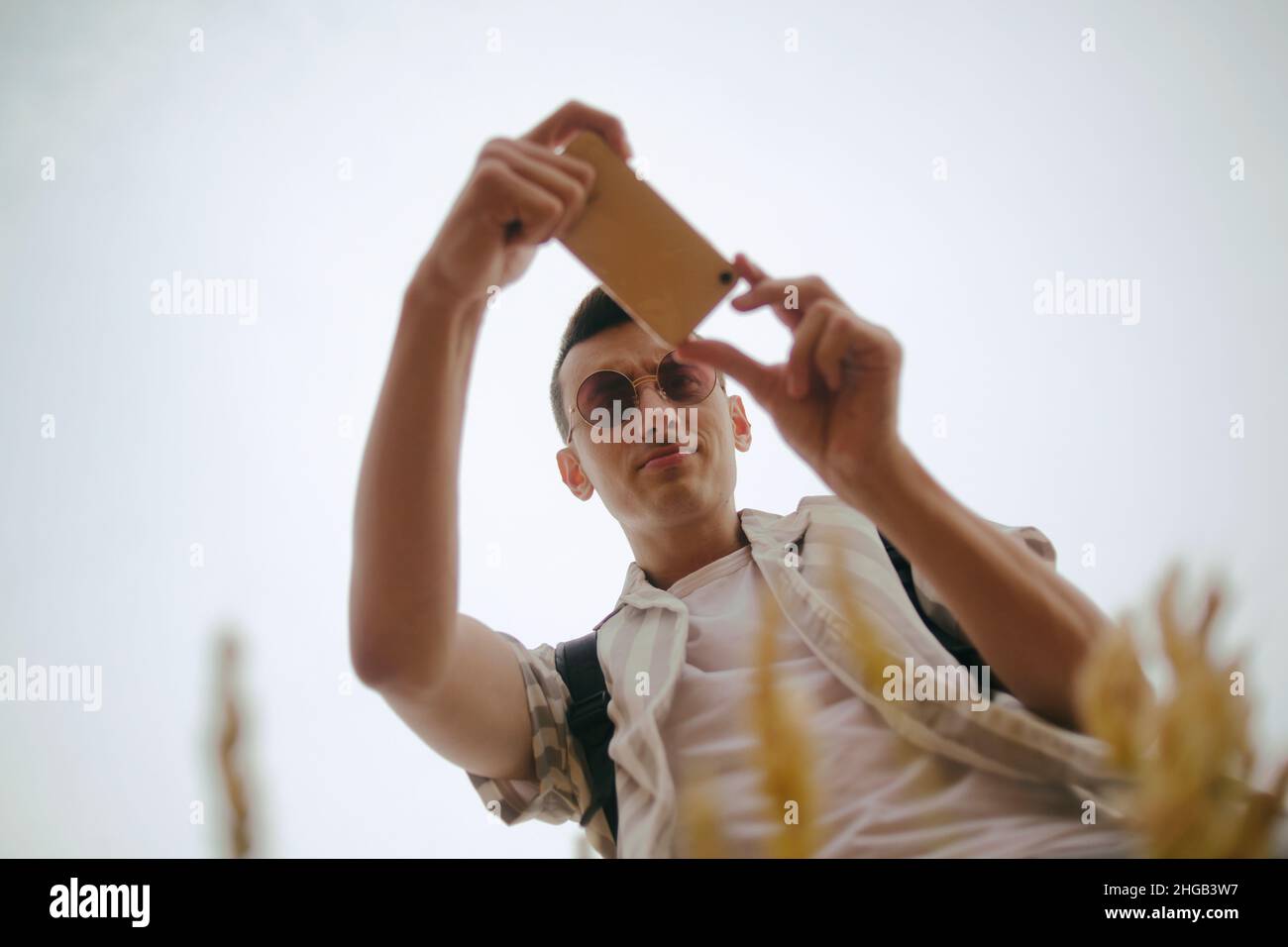 Man from below hi-res stock photography and images - Alamy
