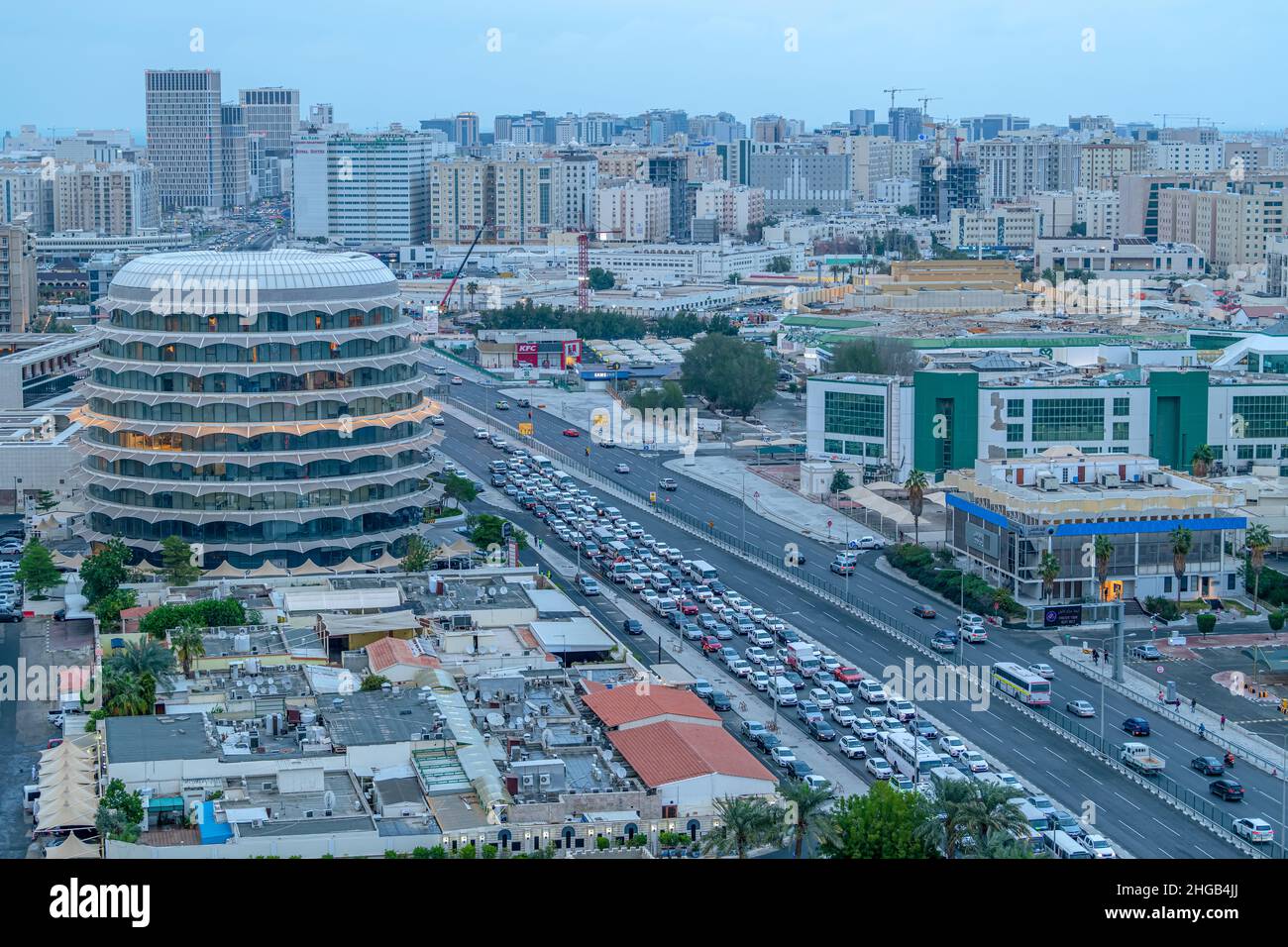 Burger Building Near Ramada Signal Doha Stock Photo - Alamy