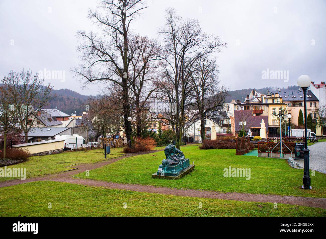 The Dead Abel statue by sculptor Quido Kocian in the garden of Art ...